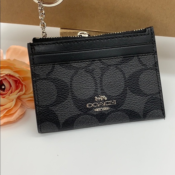 Coach | Bags | Mini Skinny Id Case In Signature Canvas | Poshmark